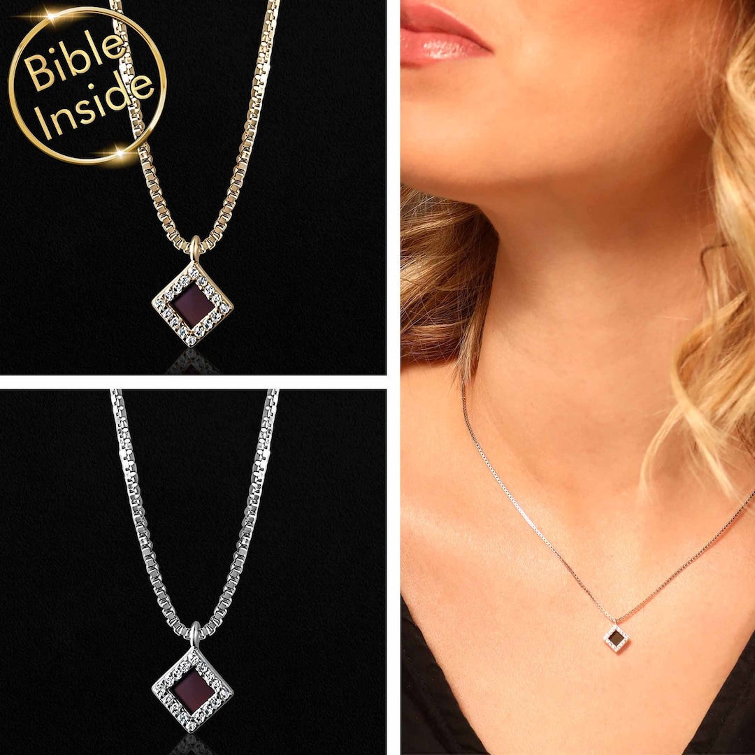 Bible Verses Necklace: Inspirational 14K Gold and Sterling Silver ...