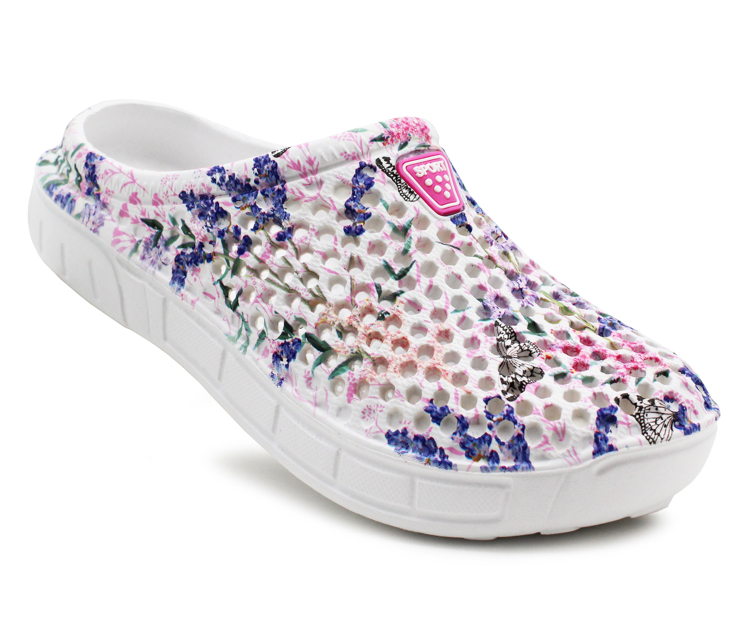 IMTY Womens Lightweight Breathable Clogs Slip on EVA Ladies Floral ...