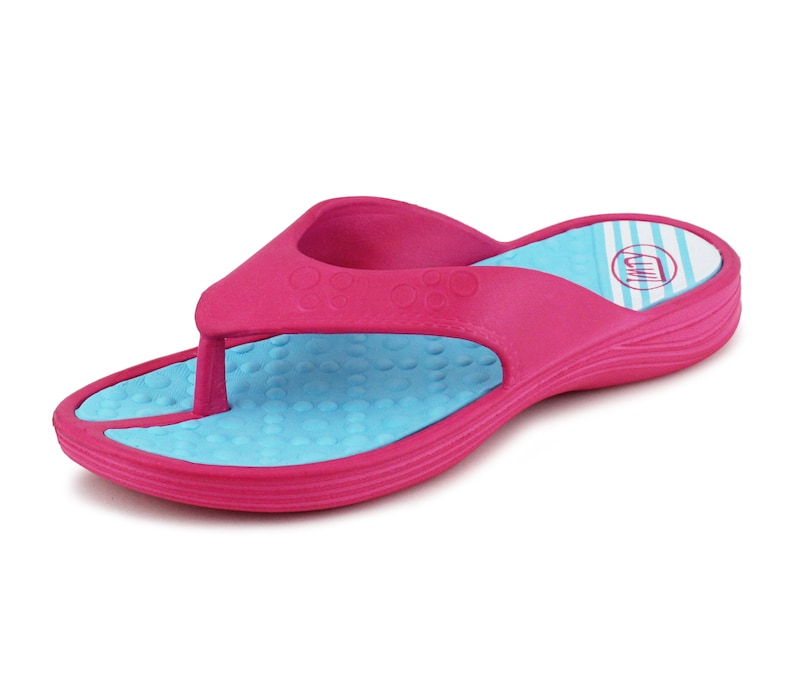Womens Ladies Lightweight EVA Toe Post Slip on Flat Beach Summer Pool ...