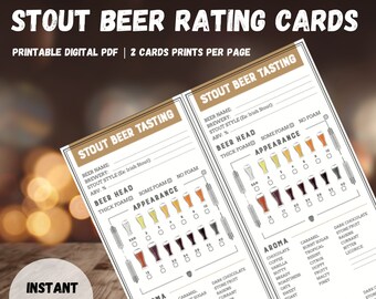 Beer Rating Sheet - Etsy