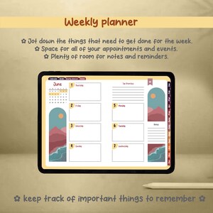 Landscape Digital Journal Planner 2023 - Etsy