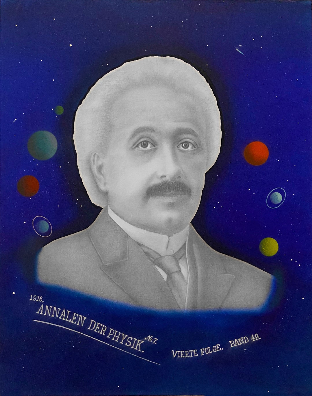 Einstein ORIGINAL LARGE Illustration! - Etsy