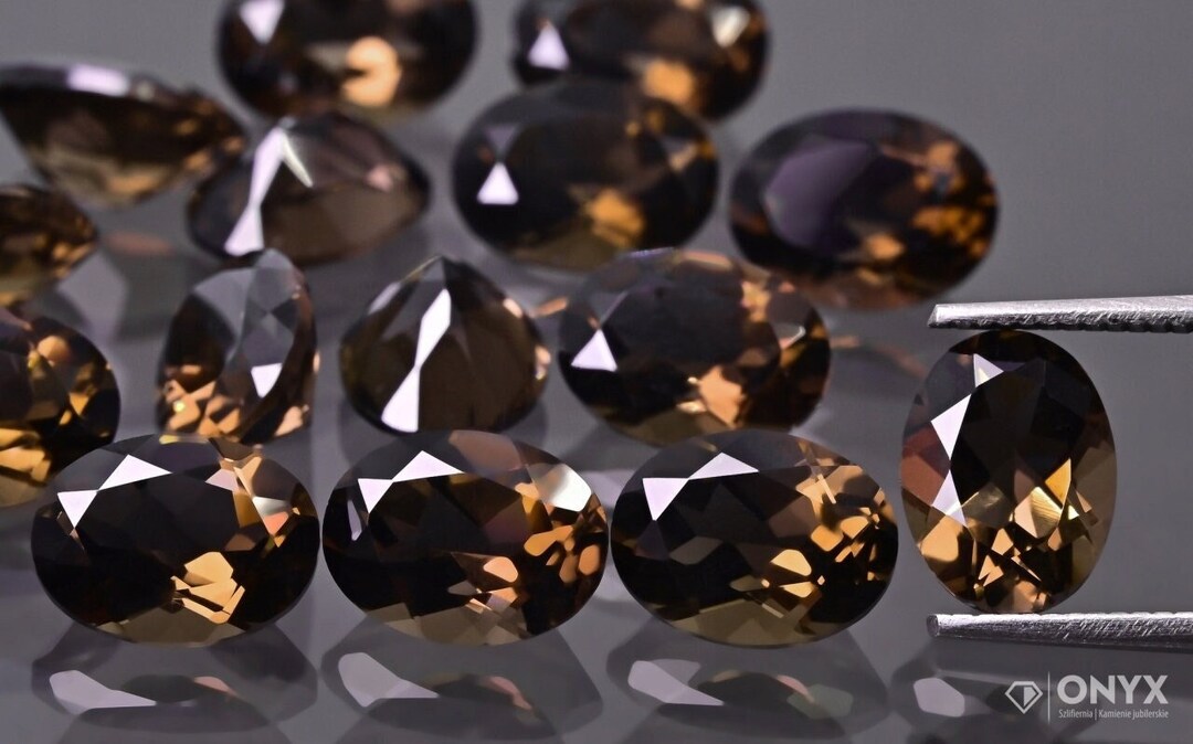 Faceted Smoky Quartz Oval 6x4, 7x5, 8x6, 9x7, 10x8 Mm - Etsy