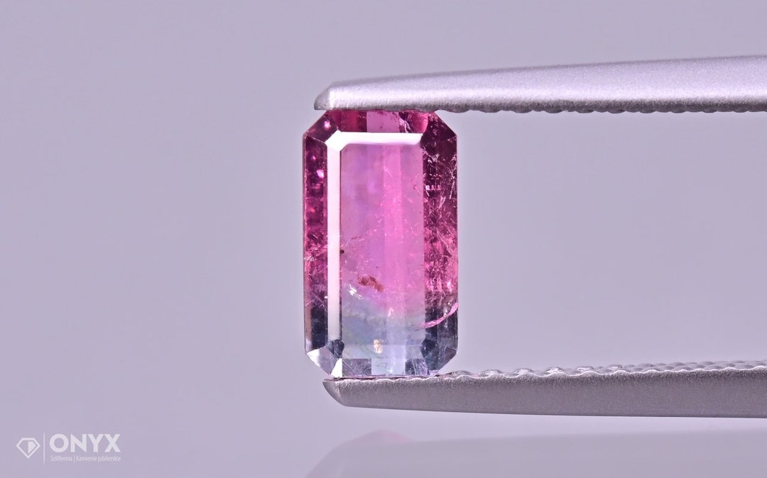 Watermelon Tourmaline Faceted Octagon 7x4 Mm - Etsy