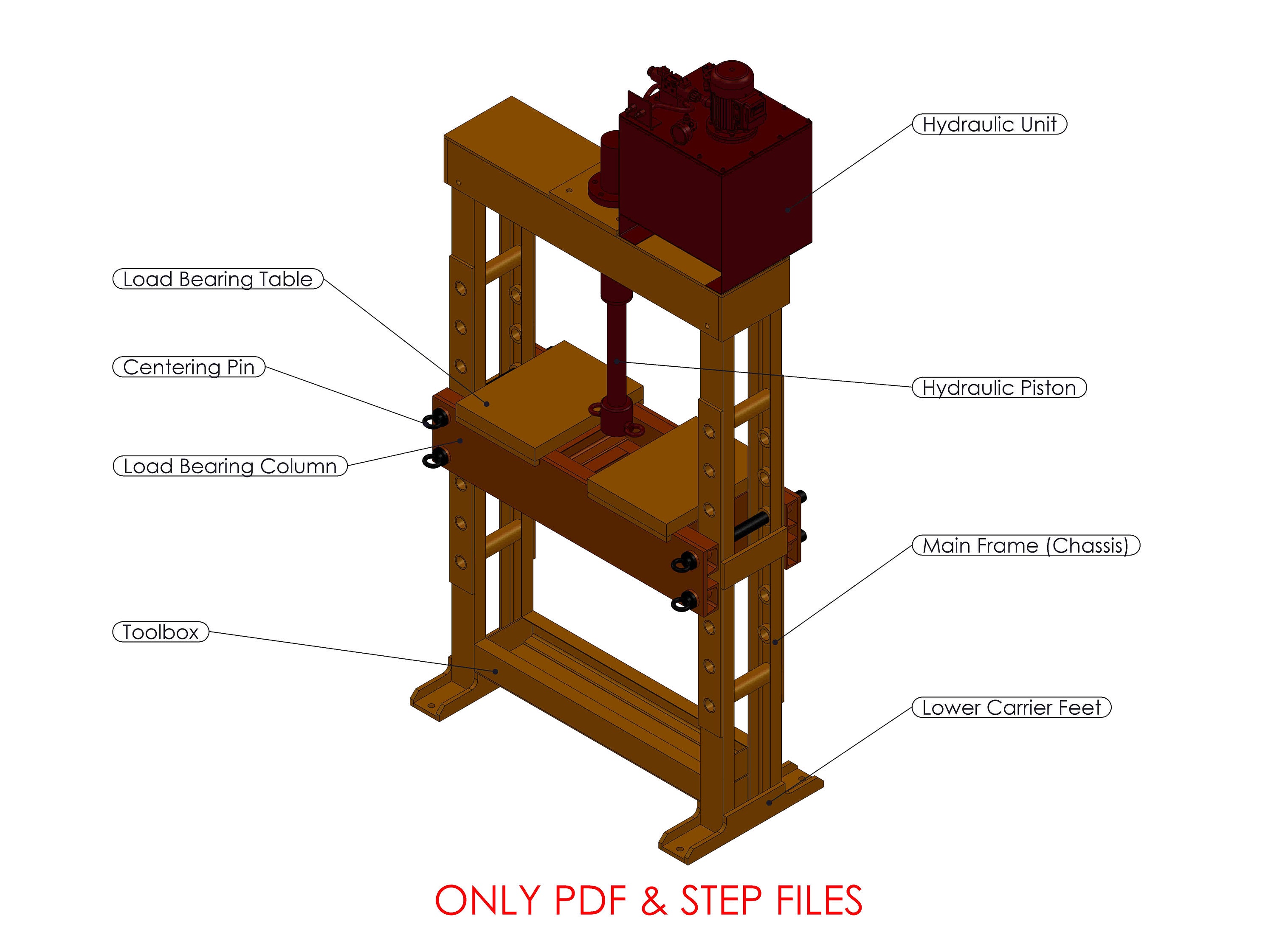 Hydraulic Press Plans (metric) - Etsy