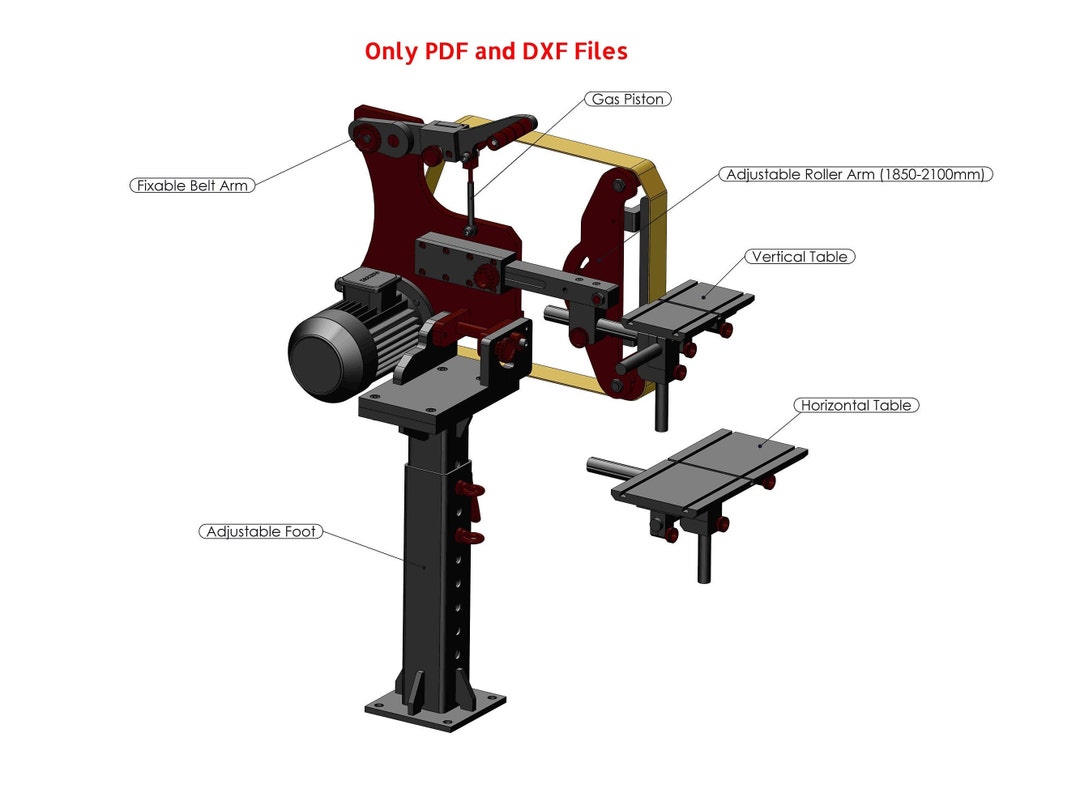 Belt Grinder Plans metric - Etsy