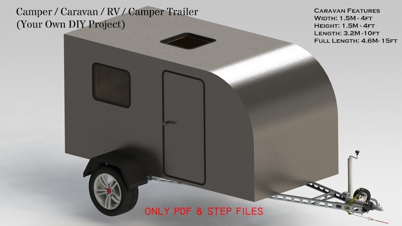 Camper / Caravan / RV / Camper Trailer (outdoor / Off-road). Plans. PDF ...