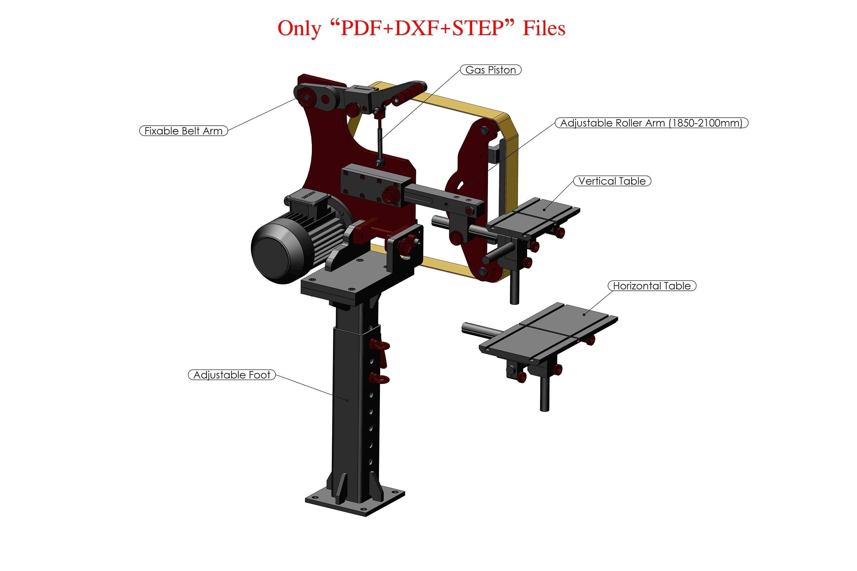Belt Grinder Plans (metric) - Etsy
