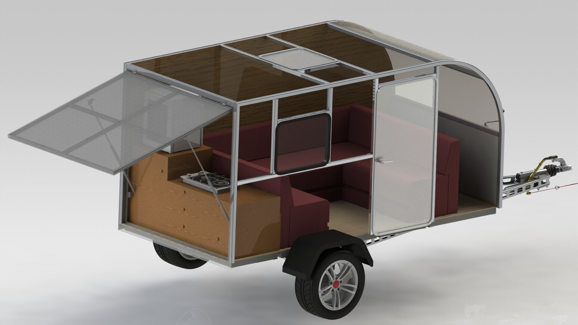 Camper / Caravan / RV / Camper Trailer outdoor / Off-road. Plans. PDF ...