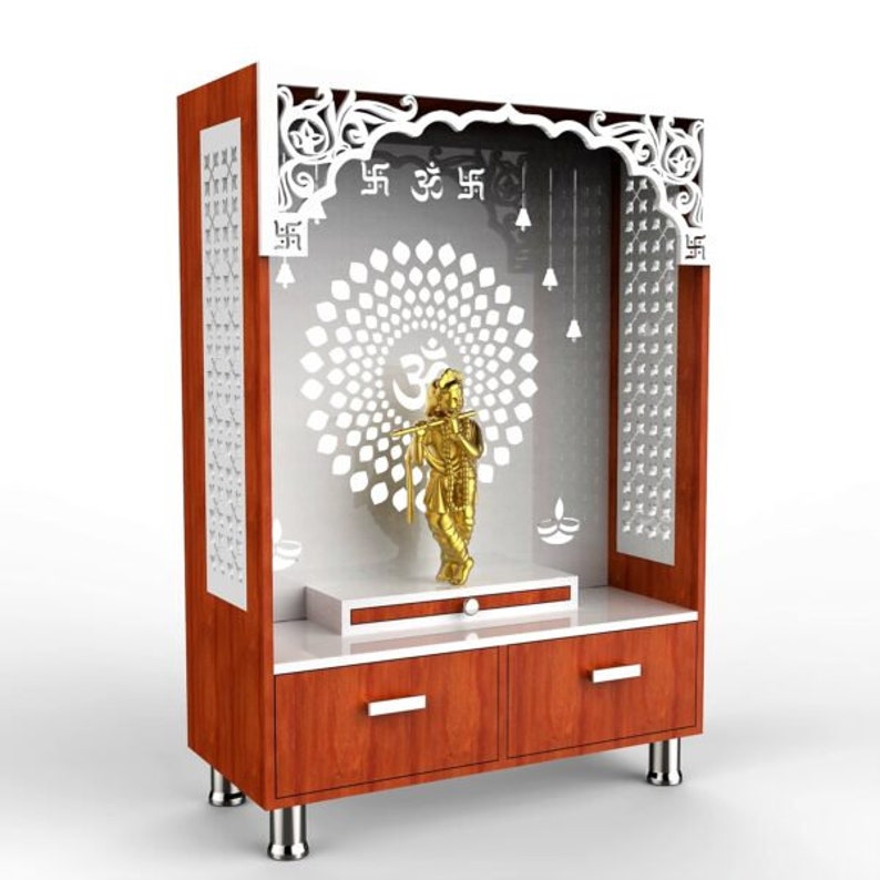 Wooden Temple for Home With LED Lights for Home and Office / - Etsy