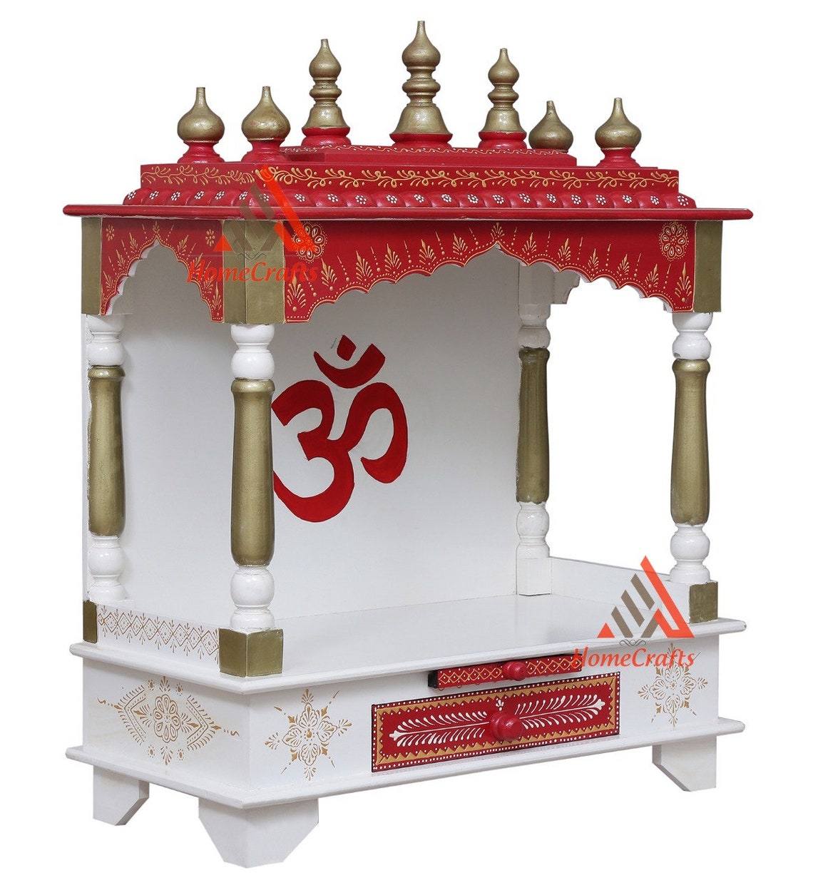 Large Customized Wooden MDF Mandir for Home and Office / Pooja Ghar ...