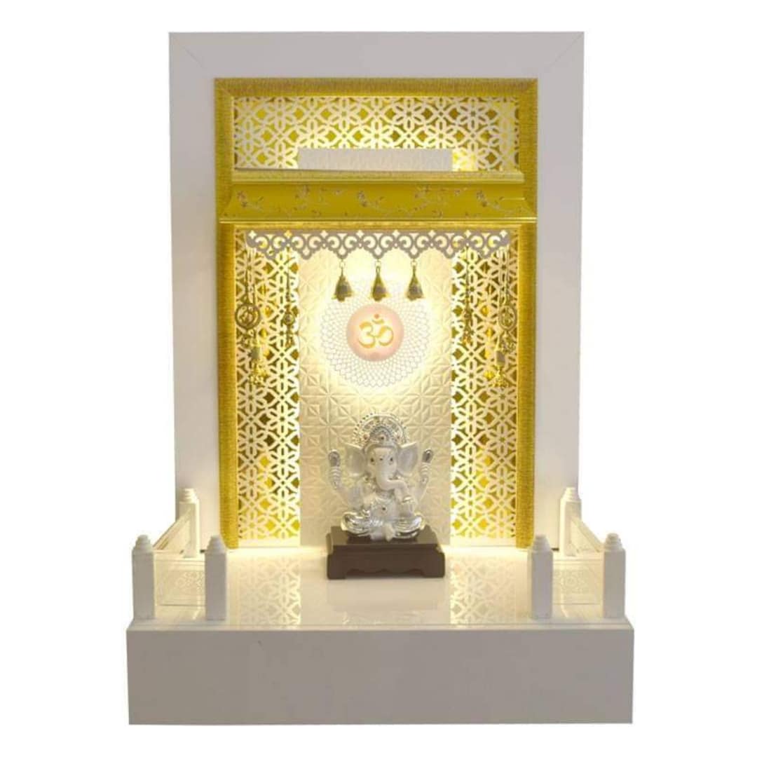 Pooja Mandir / Designer Wooden Temple With LED Lights / Mandir for Home ...
