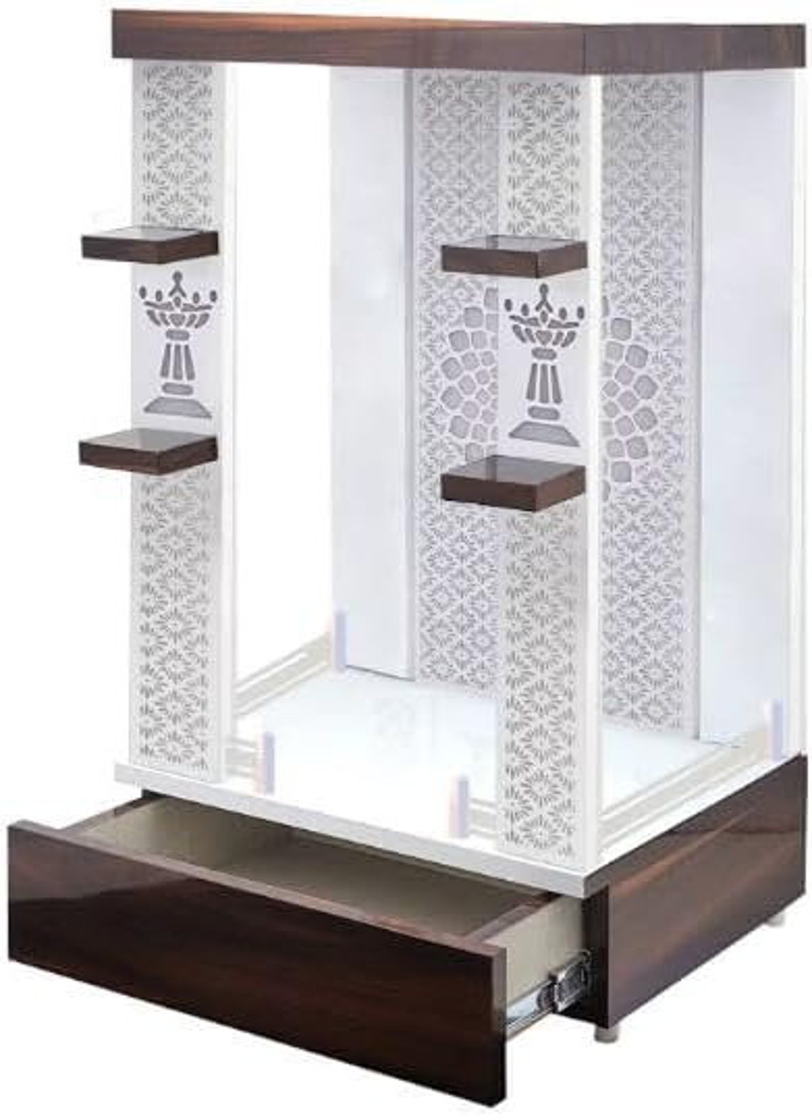 Wooden Temple With LED Lights for Home and Office / Designer - Etsy