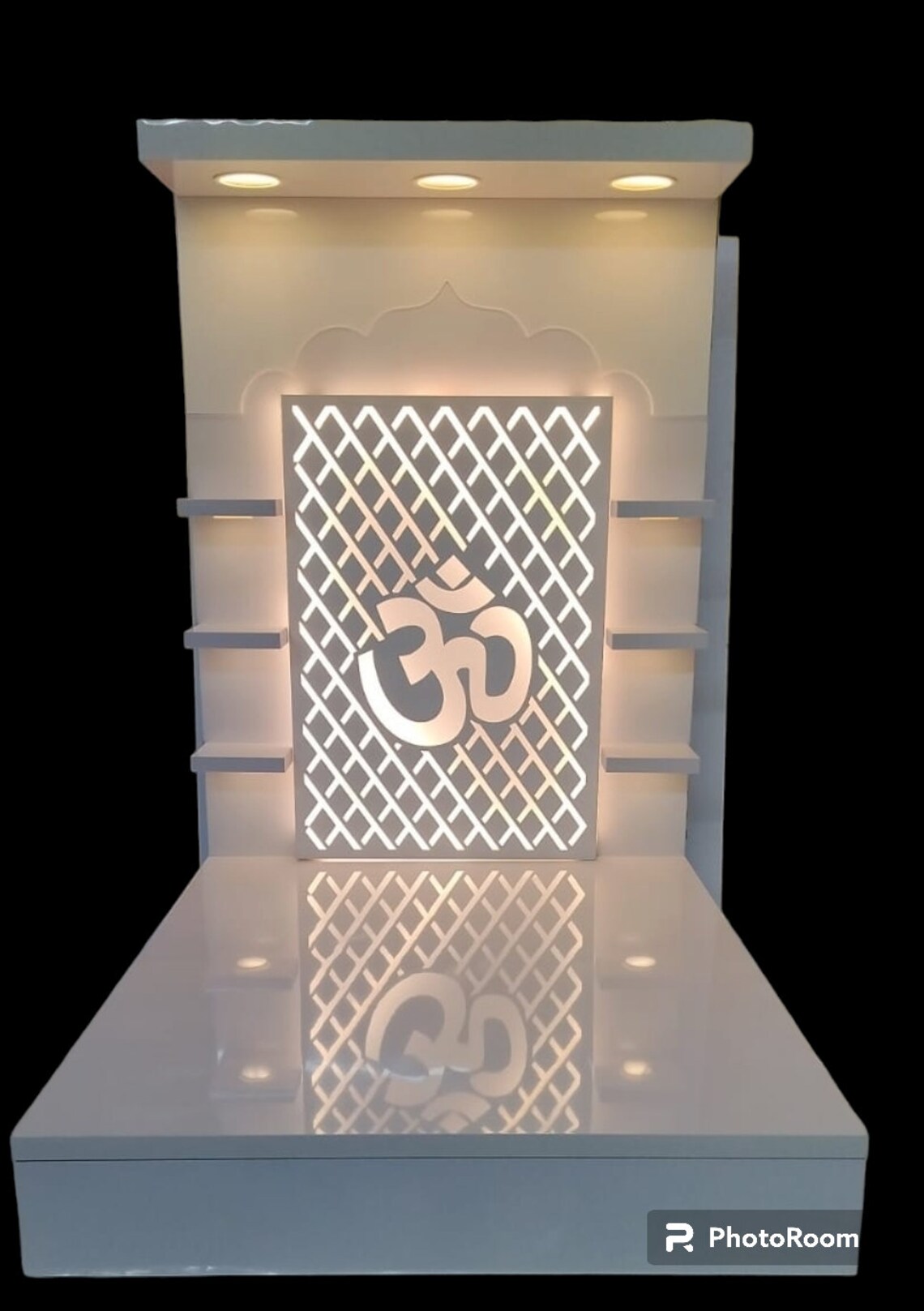 Pooja Mandir / Designer Wooden Temple With LED Lights / Mandir for Home ...