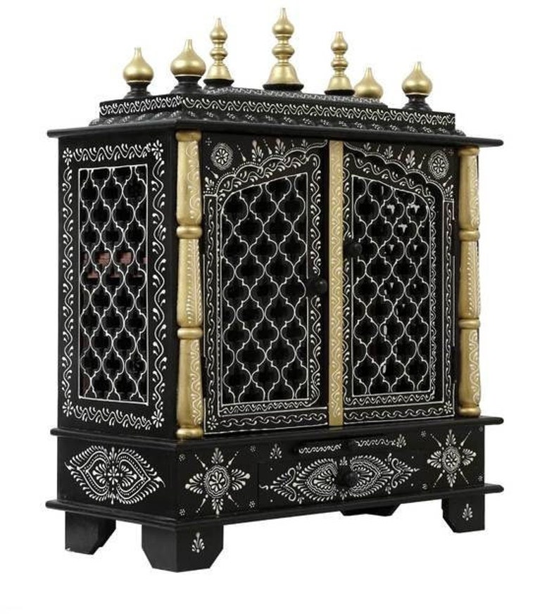 Large Customized Wooden MDF Mandir for Home and Office / Pooja Ghar ...