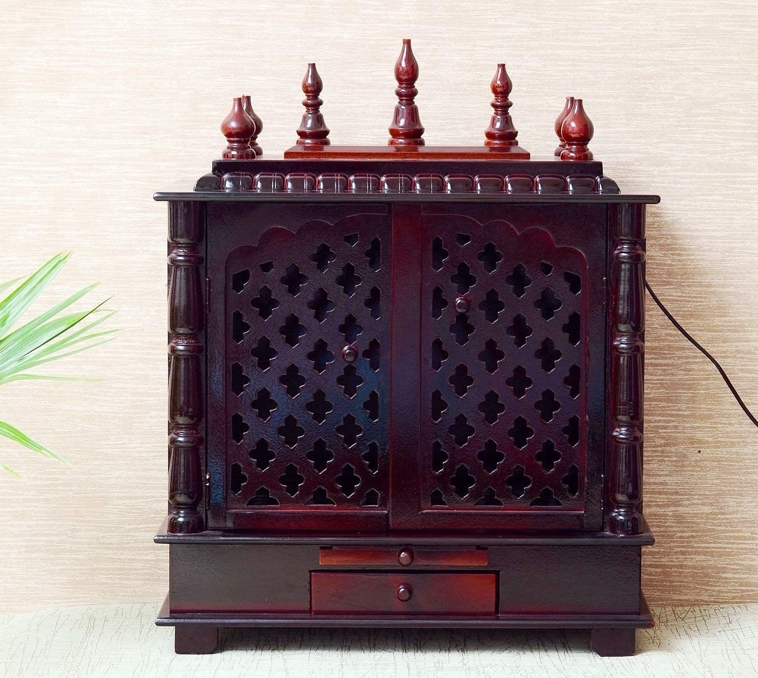 Wooden Temple With Doors for Home and Office / Wooden Temple / Wall ...