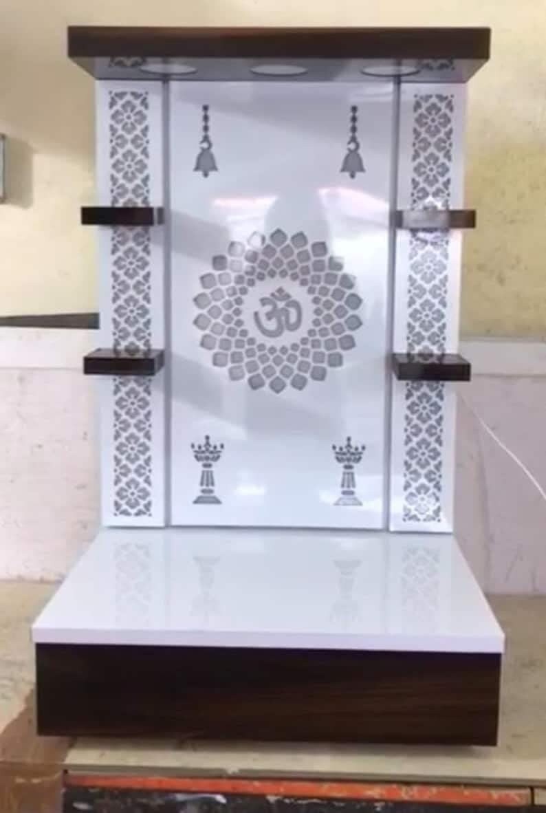 Large Wooden Temple White LED Light for Home and Office Home Temple ...