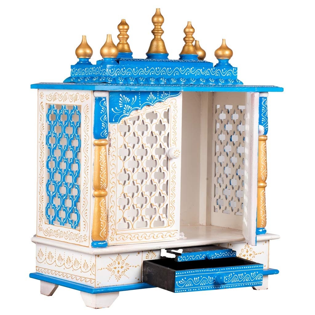 Mdf Wooden Handpainted Mandir/temple for Home/office - Etsy
