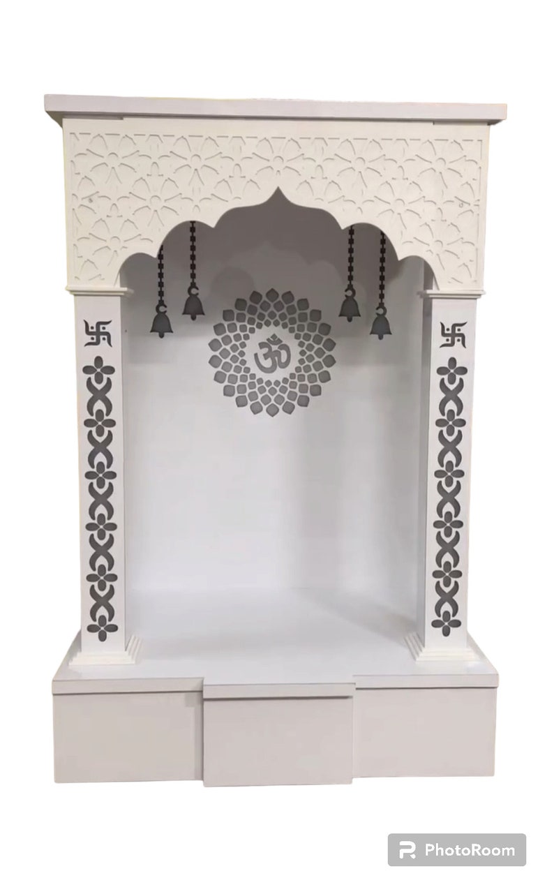 Pooja Mandir / Designer Wooden Temple With LED Lights / Mandir for Home ...
