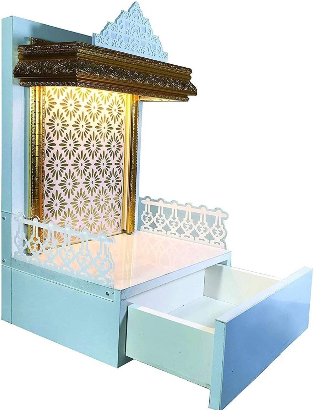 Pooja Mandir / Designer Wooden Temple With LED Lights / Mandir for Home ...