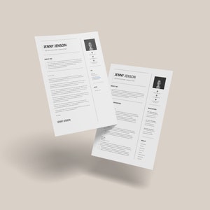 Resume Template, Professional Resume Template, Resume Template, Word ...