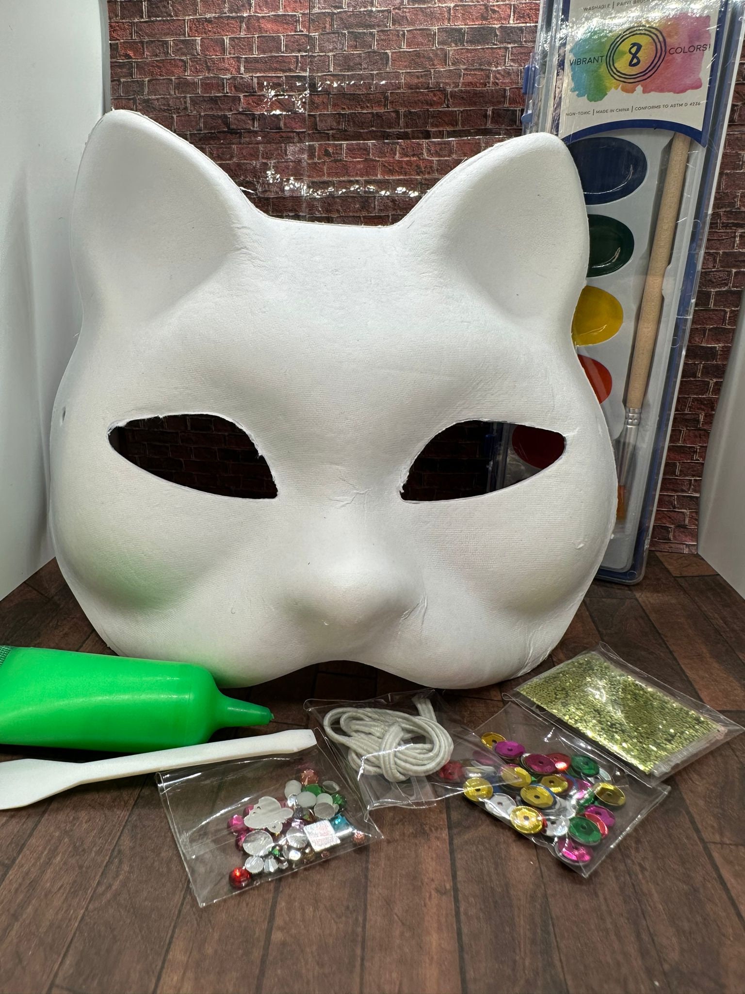 Create a Kitty Cat Mask DIY Mask Rainy Day Activity - Etsy UK