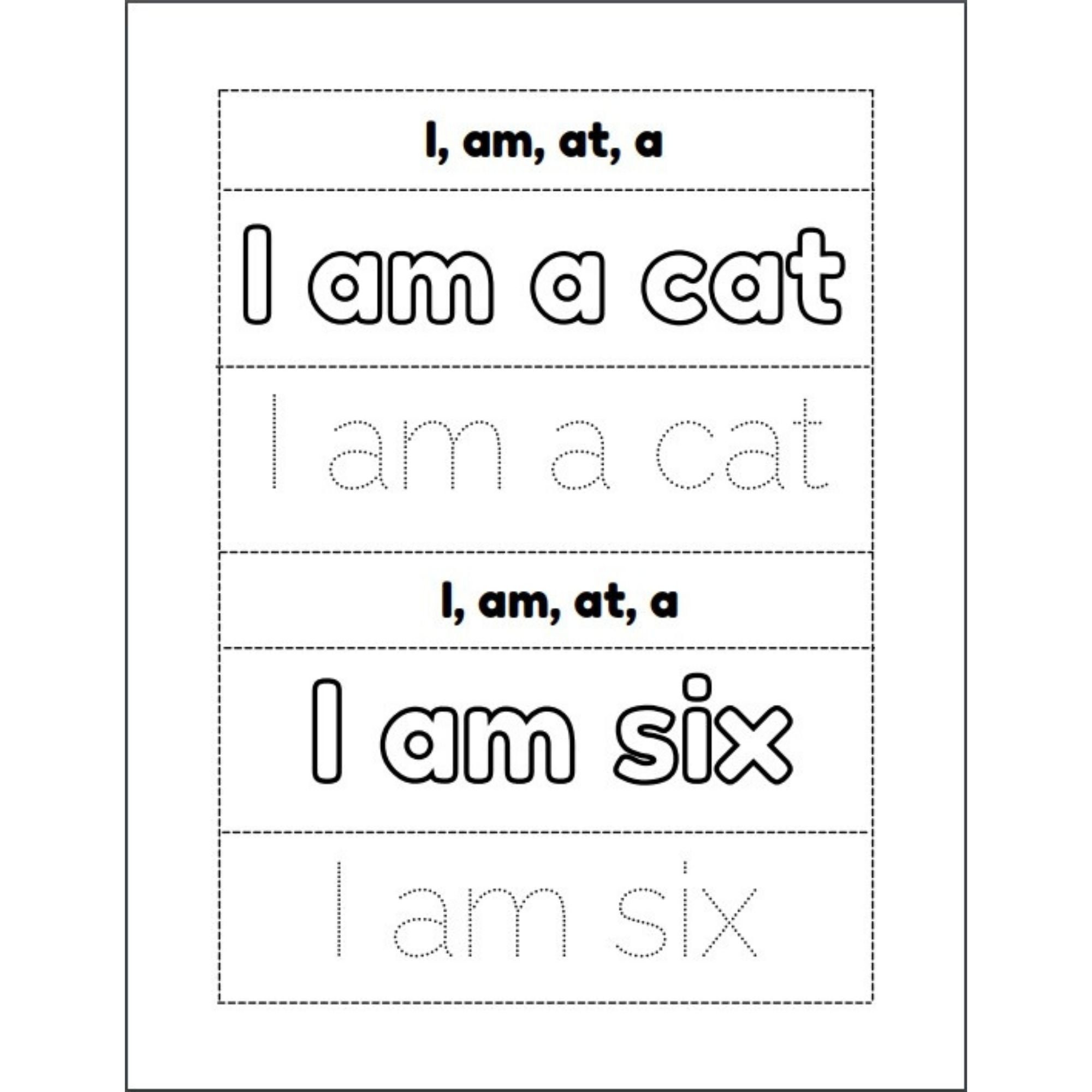 Sight Words Tracing & Coloring Workbook for Kids Ages 4-6. 26 Pages, 8 ...