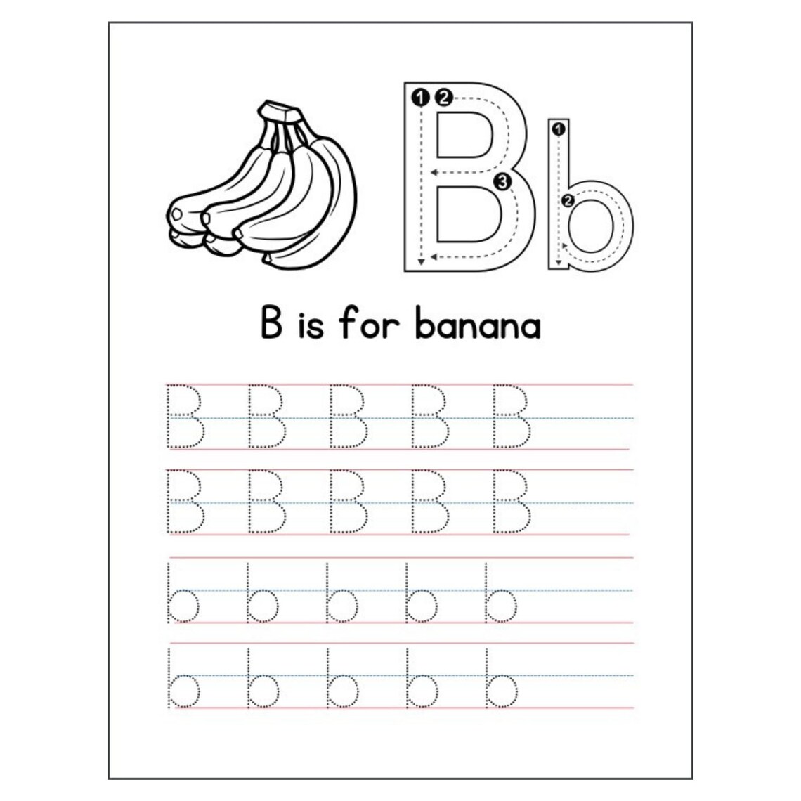 Alphabet Letter & Word Tracing Worksheets for Kids 3-5. Pen Control ...