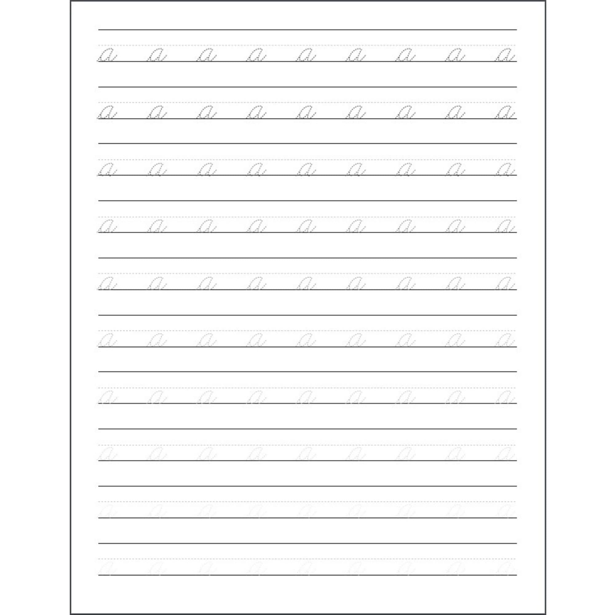 80 Cursive Alphabet Letter Tracing Worksheets for Kids Ages 6-10. Fits ...