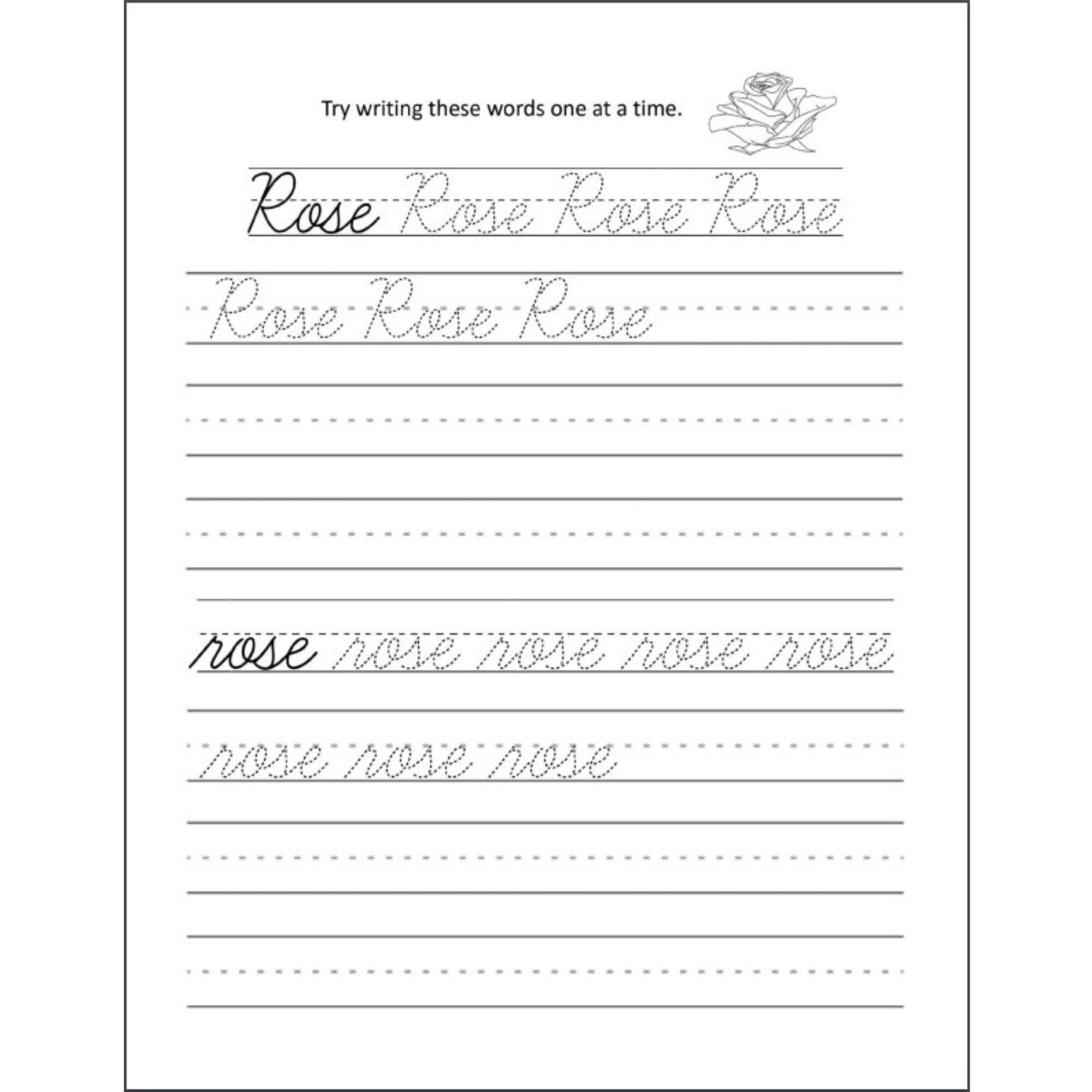 56 Worksheets for Cursive Words, Inspirational Quotes, Jokes for Kids ...