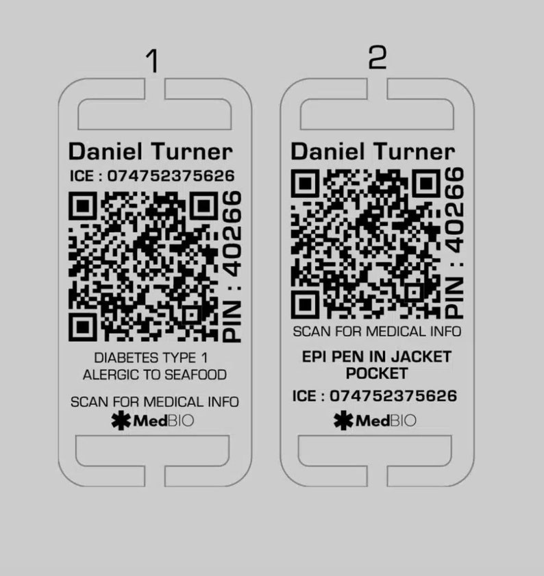 Medical Emergency Contact Qr Code Bracelet, Medical Information ...