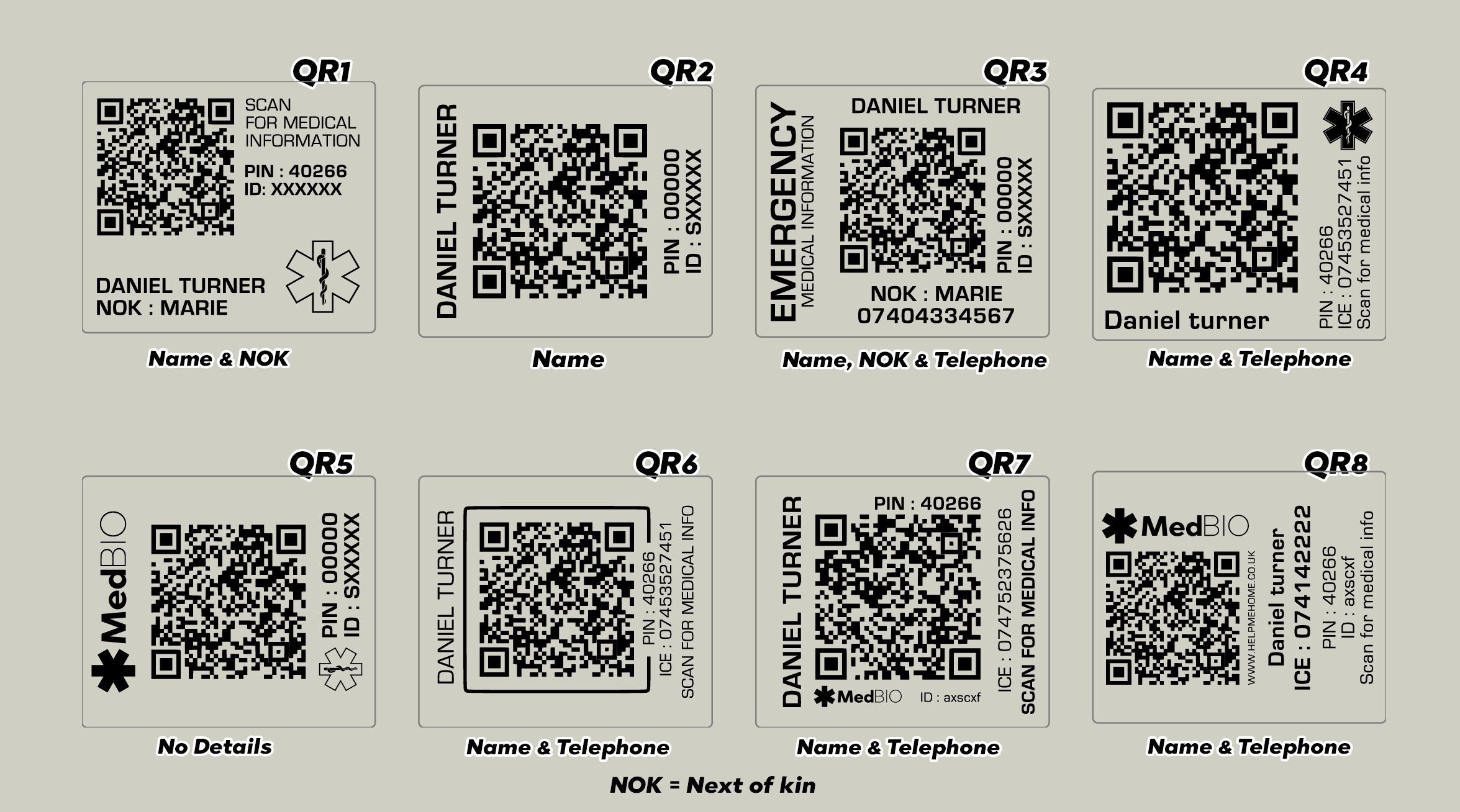 Smart Qr Code Emergency Medical Alert Tag, Medical Id Alert ...