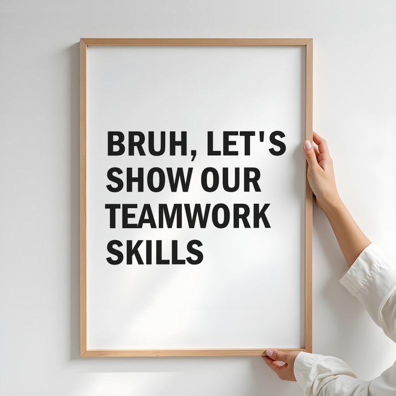 Middle School Slang Poster, Printable Slang Teamwork Class Rules, Funny ...