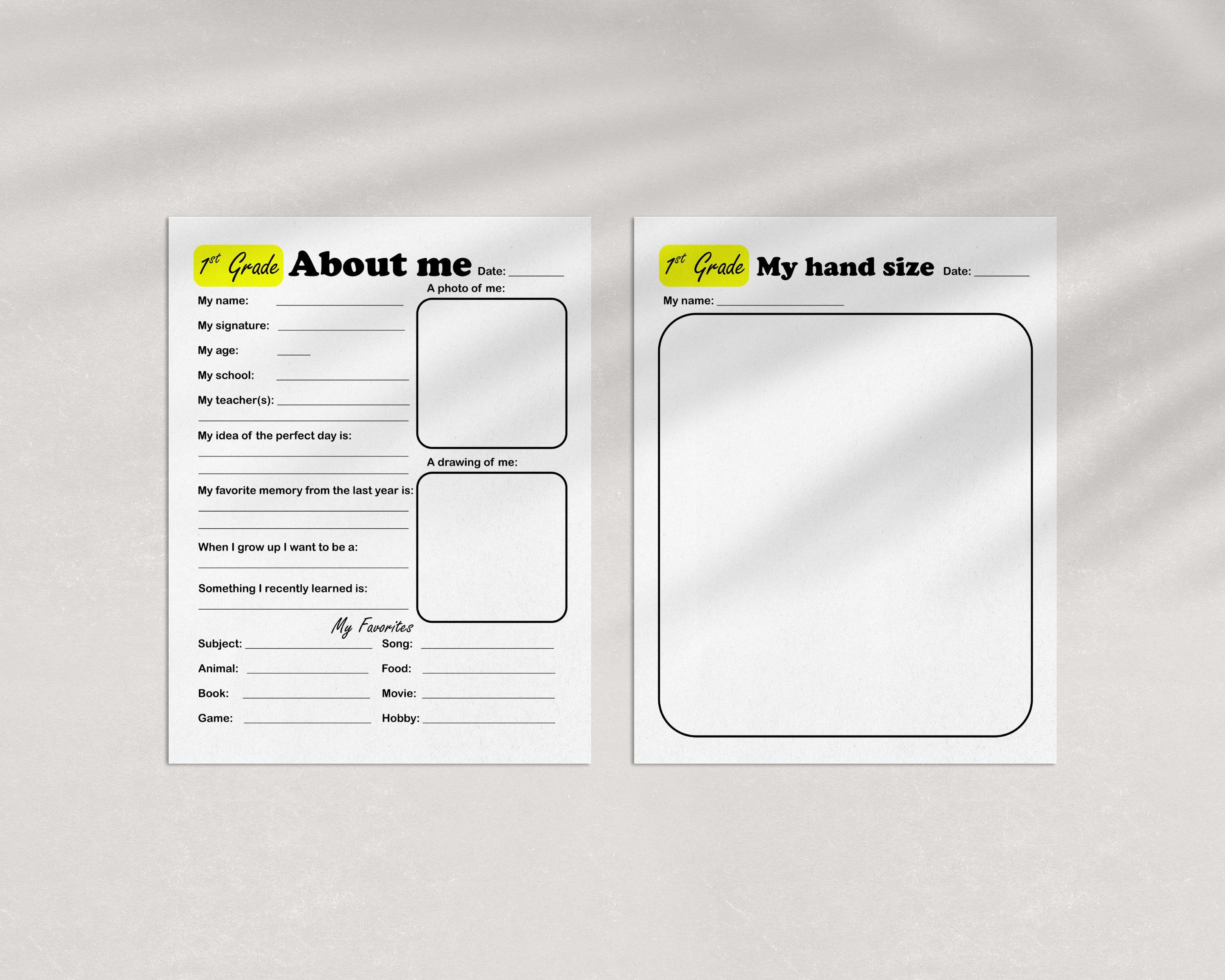 School Memory Box Kit Printable Diy Memory Box Kit Memory Box for ...