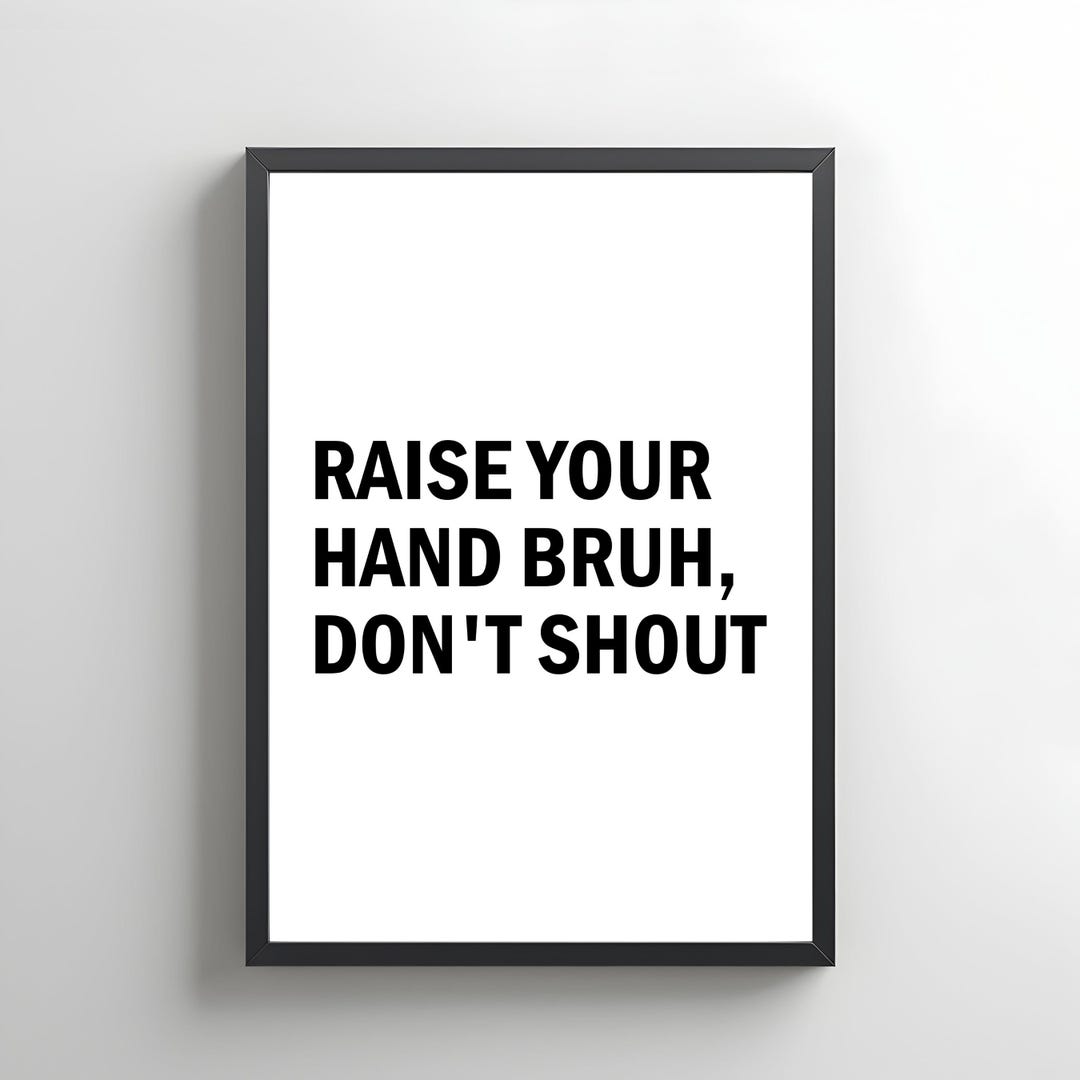 Classroom Slang Poster, Printable Classroom Decor, Middle School ...