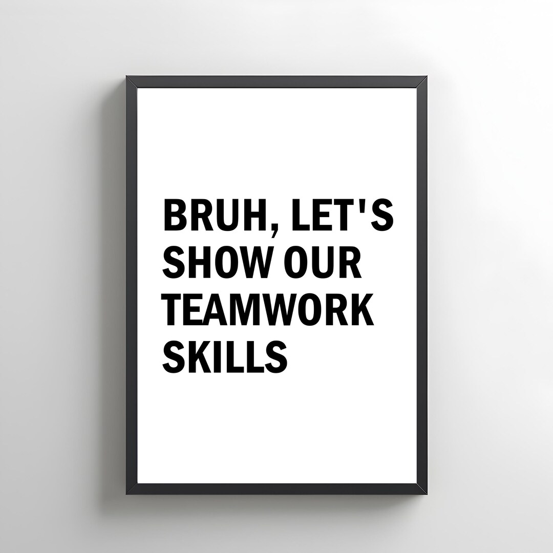 Middle School Slang Poster, Printable Slang Teamwork Class Rules, Funny ...