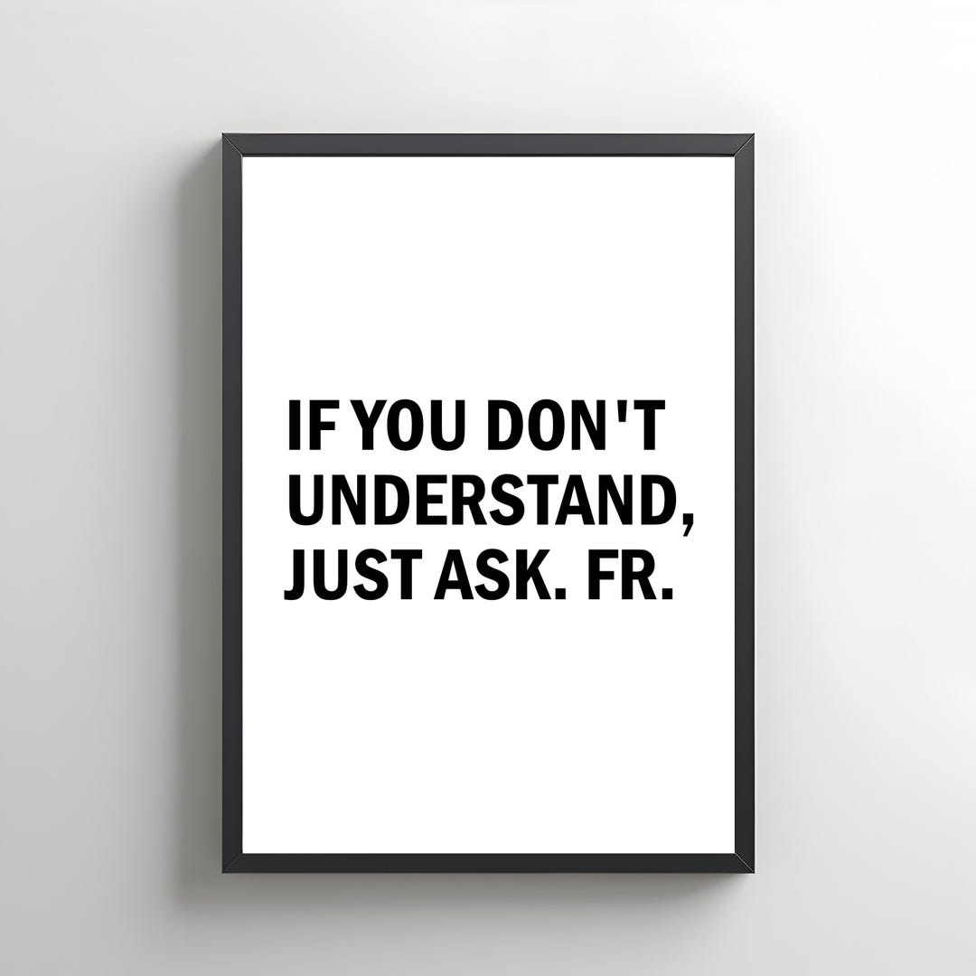 Classroom Poster Bruh, Printable Slang Funny Class Rules, Middle School ...