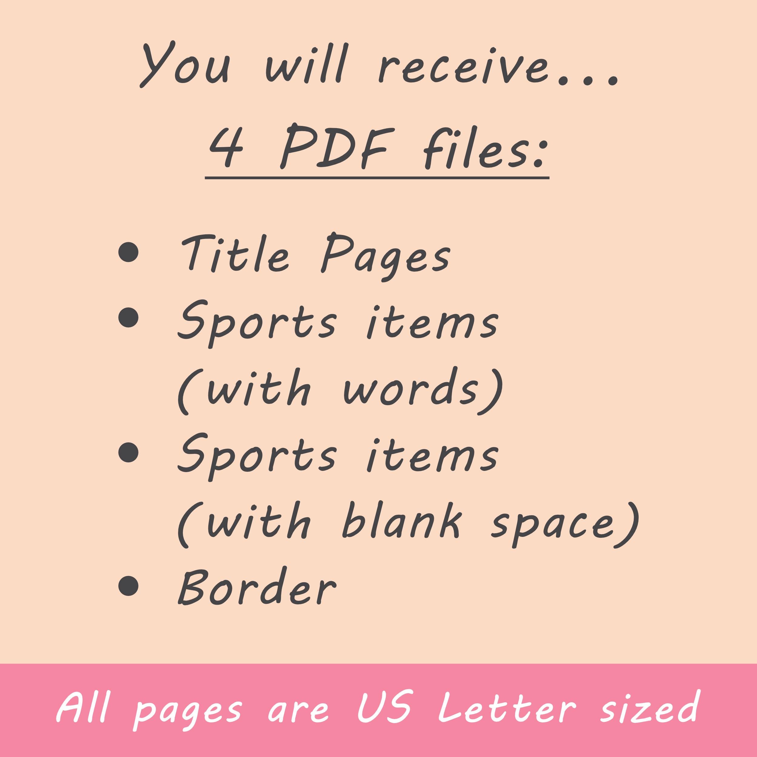 Sports Team Bulletin Board Kit, Printable Sports Bulletin Board Kit ...