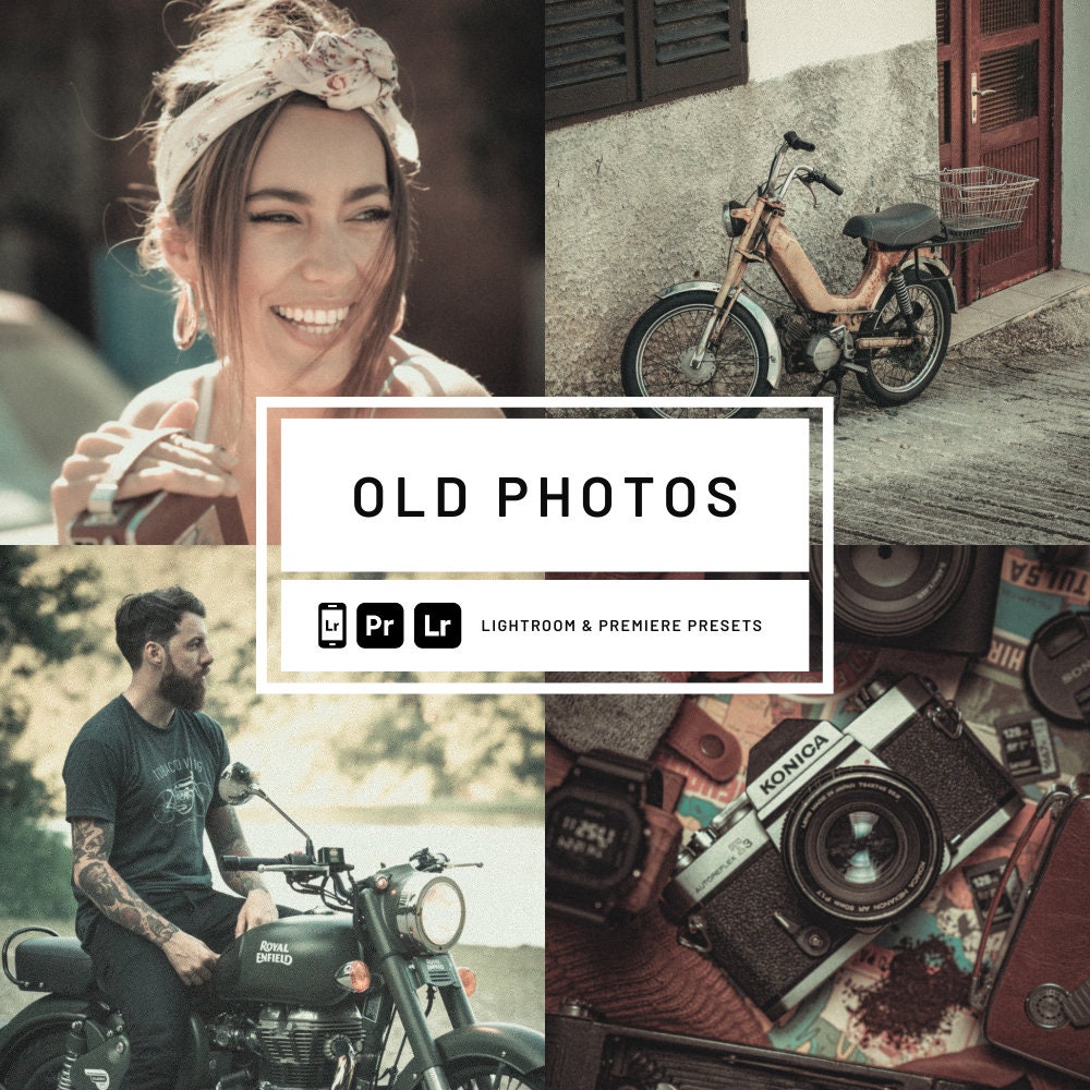 15 Lightroom Presets Old Photos Effect Vintage Preset Mobile & Desktop ...