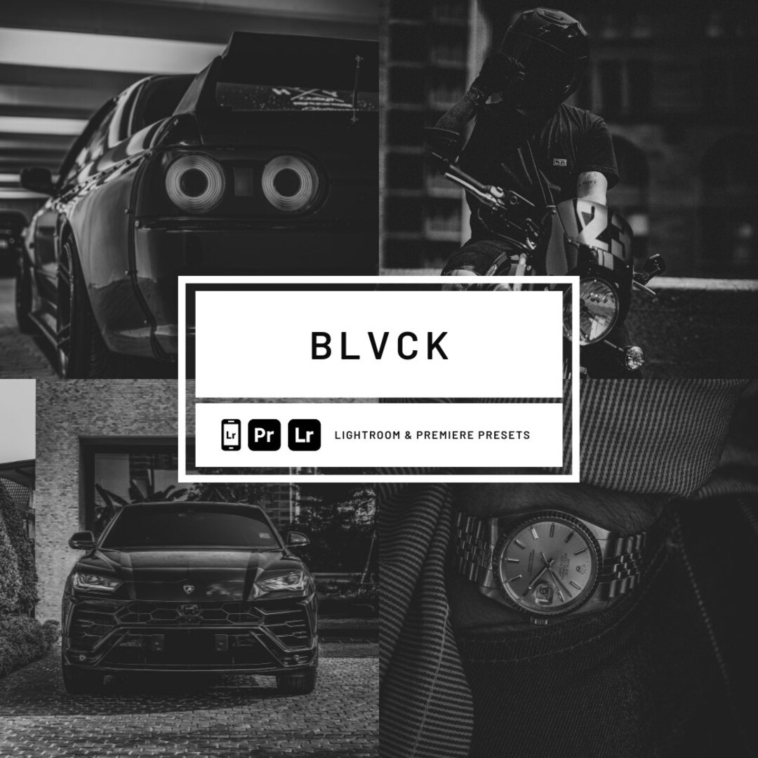 15 Lightroom Presets BLVCK Effect | Dark Preset | Mobile & Desktop ...
