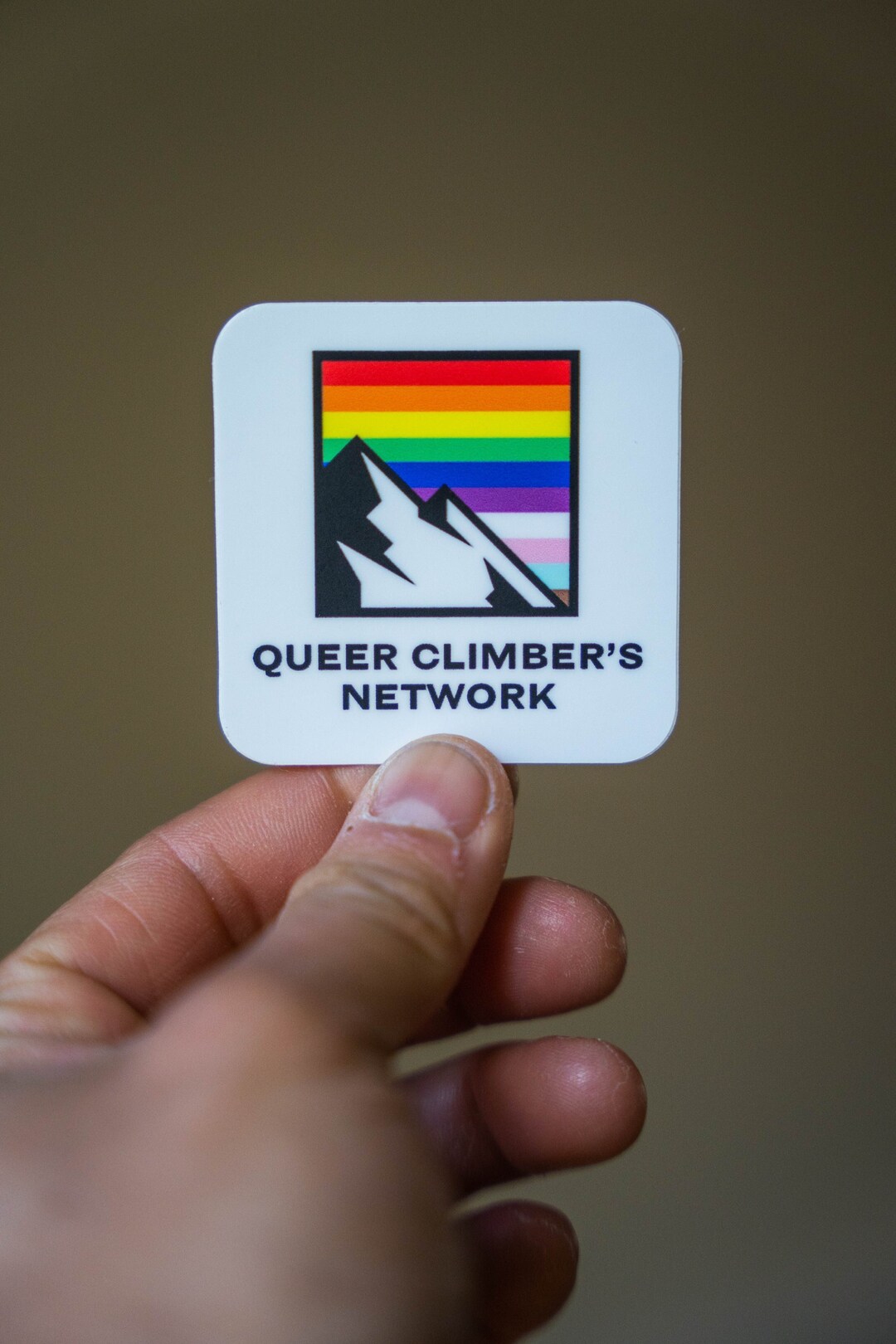 Queer Climber's Network Logo Sticker - Etsy