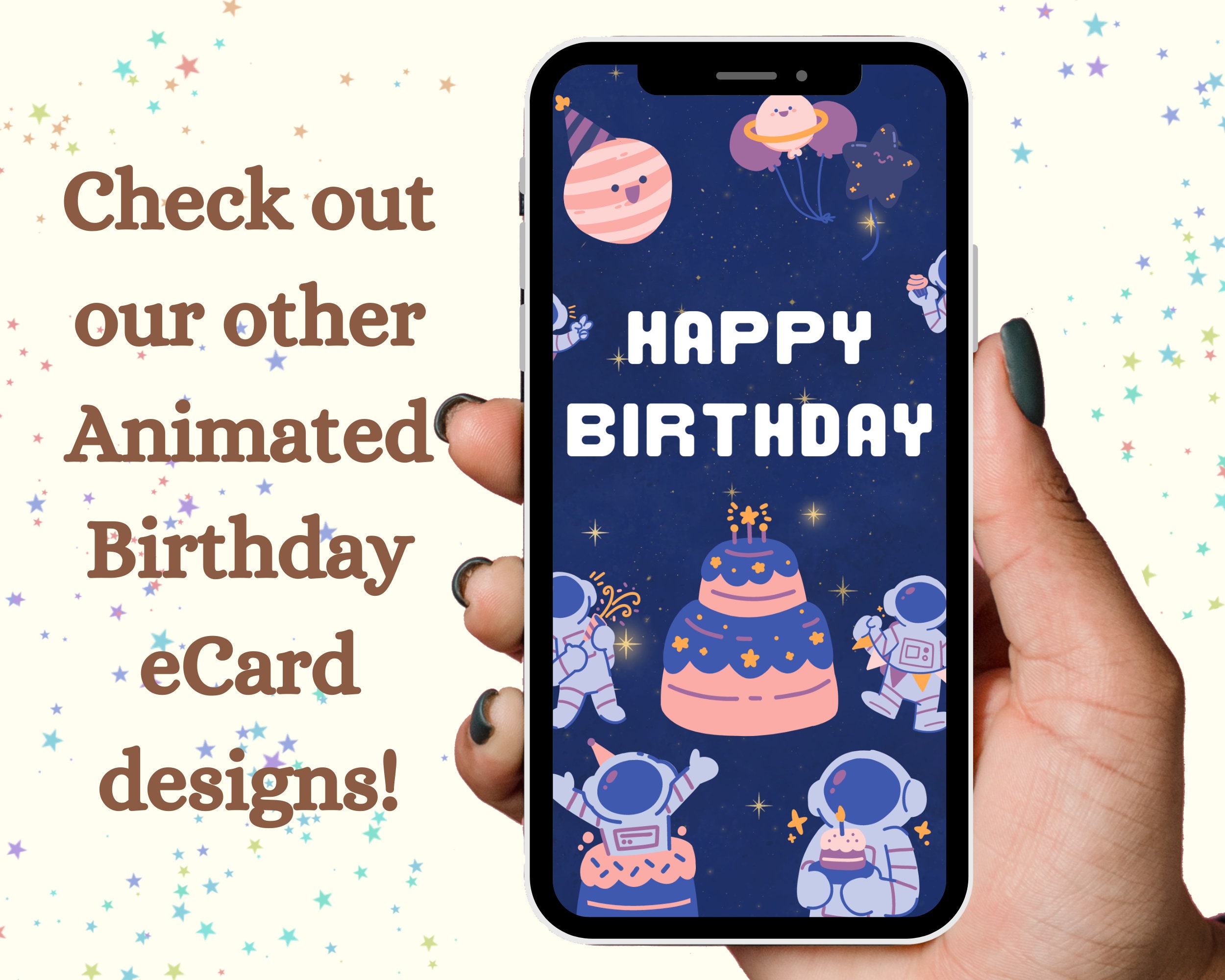 Rainbow Kids Animated Birthday Card | Digital Video Birthday Ecard ...
