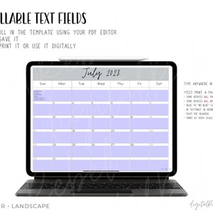 2023-2024 Editable Printable Calendars, Minimal Monthly Calendar Bundle ...