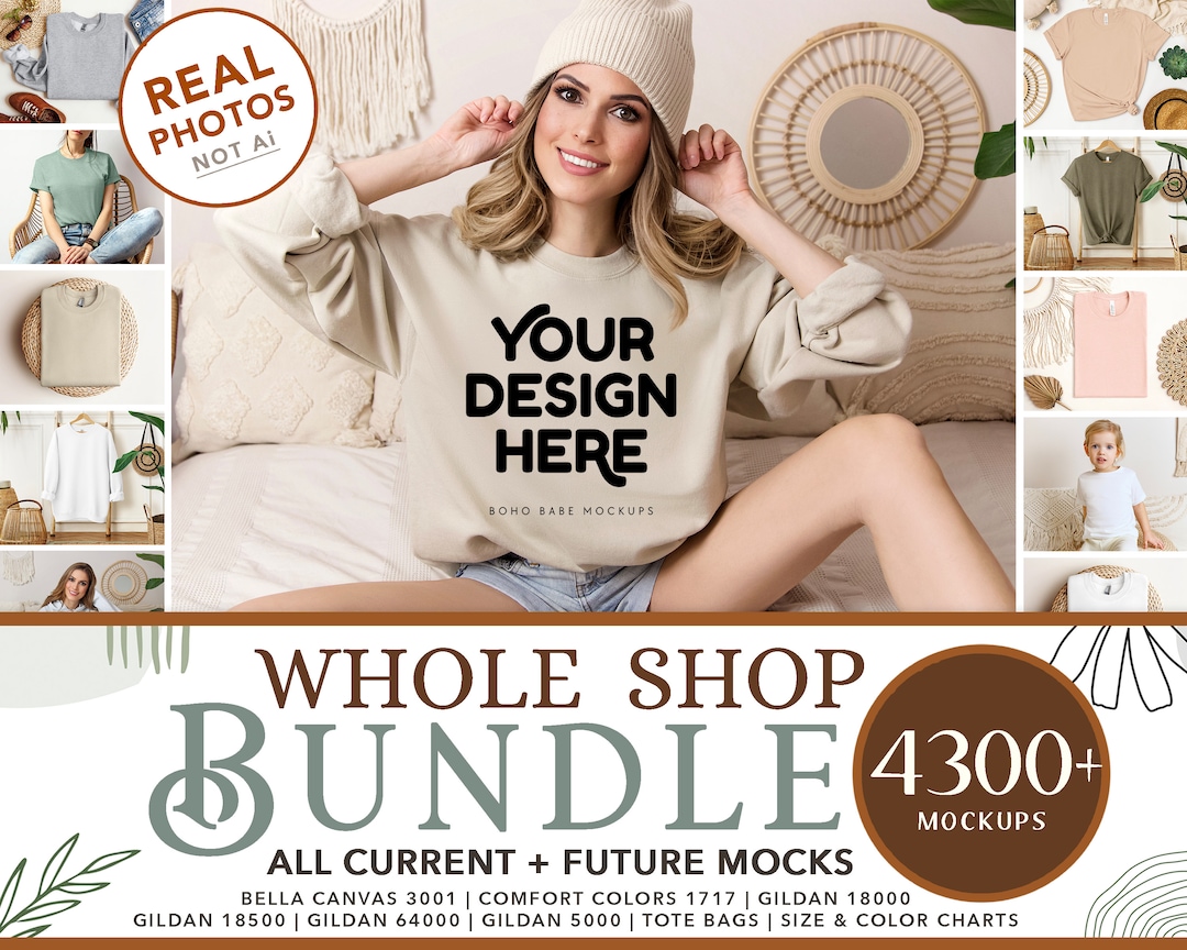 Buy WHOLE SHOP BUNDLE Whole Shop Mockup Bundle, Entire Shop Bundle ...