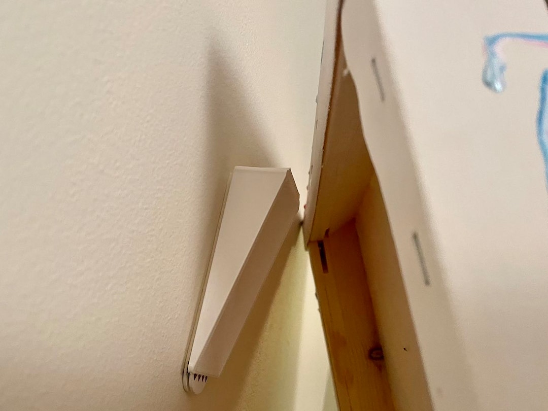 Canvas Hanger Hook With and Adhesive Strip, Easy Stick-on Solution - Etsy