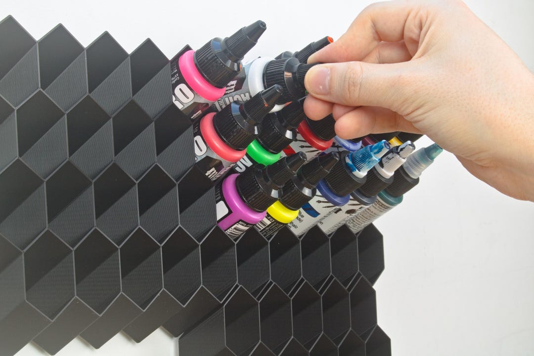 Wall-mounted Paint Rack: 30mm Pro Acryl, P3, Golden - Stick-on - Etsy