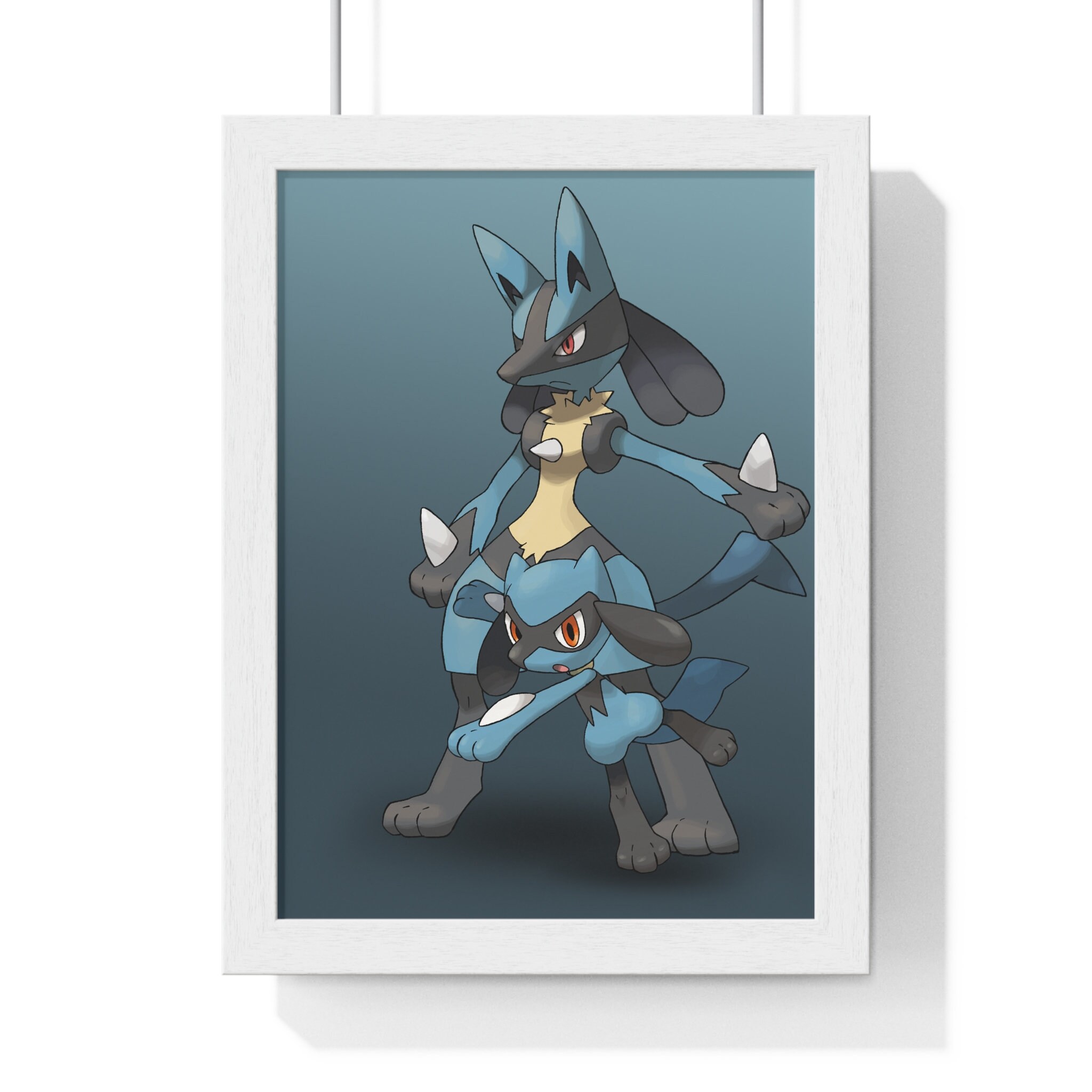 Riolu Lucario Pokemon Poster Set A4 Instant Download Pdf 300 Dpi