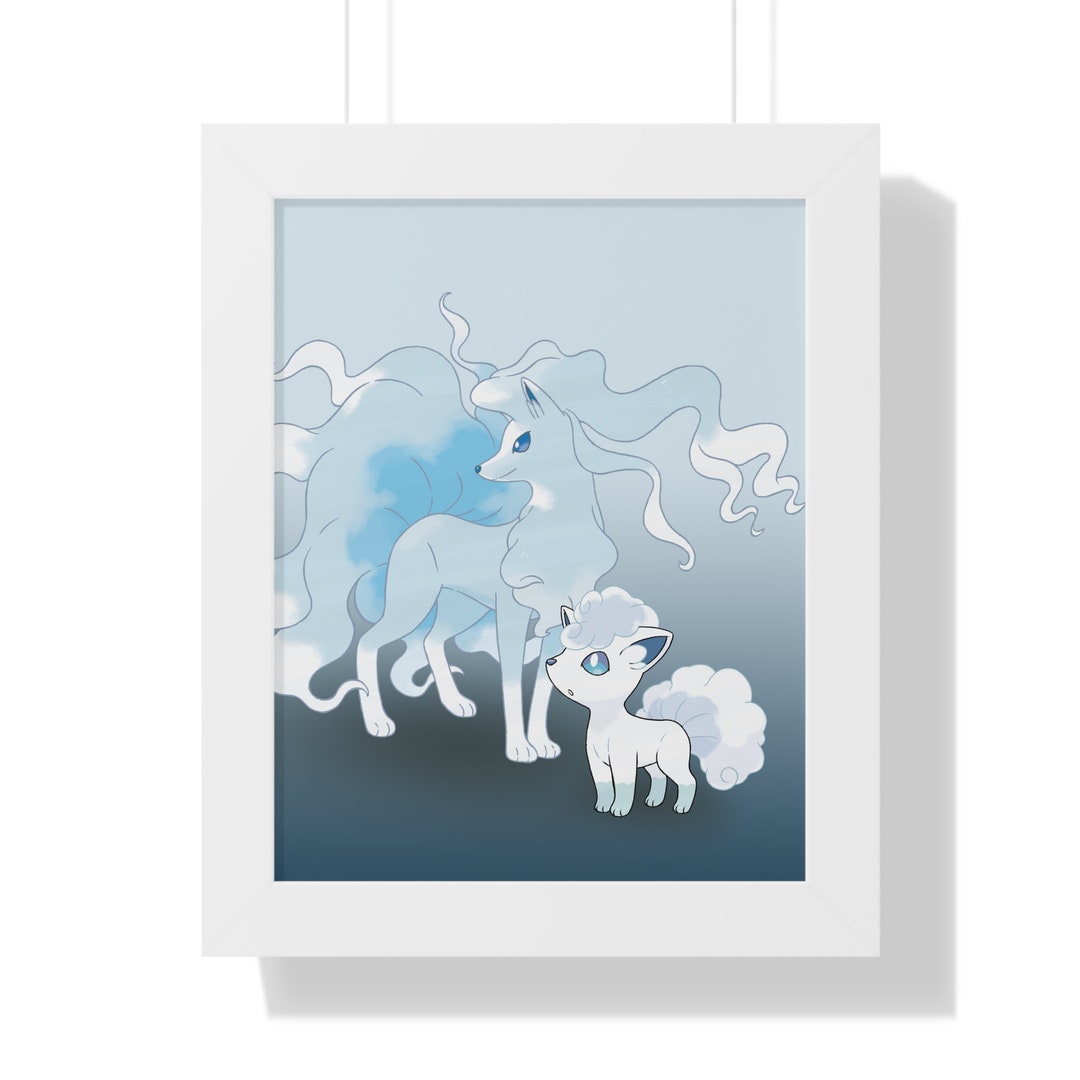 Pokemon Poster Alolan Vulpix & Ninetales (A4), Alolan Vulpix, Alolan ...