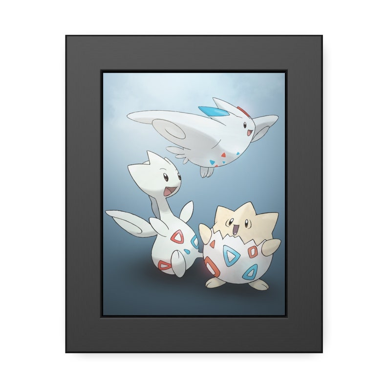 Togepi Evolution Pokemon Poster A4 Togepi Togetic - Etsy