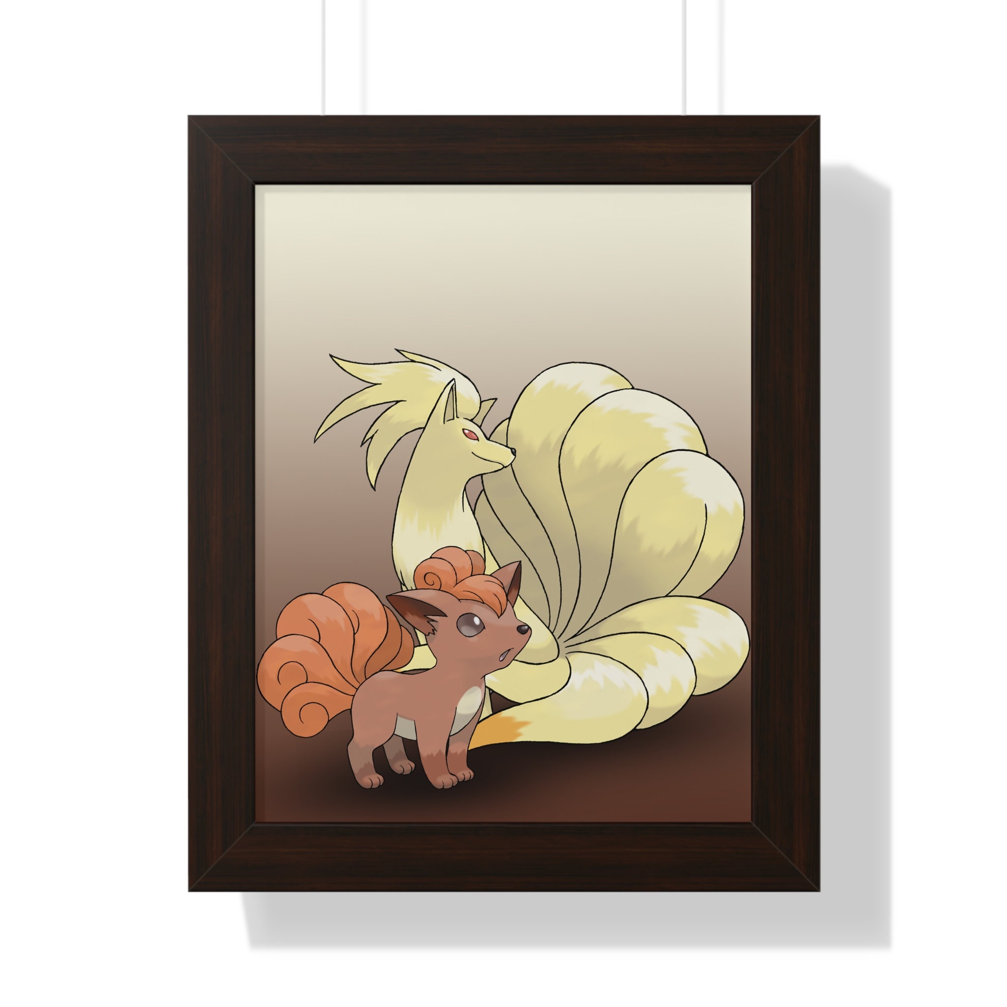 Pokemon Poster Vulpix Ninetales A4 Fire Pokemon Vulpix - Etsy